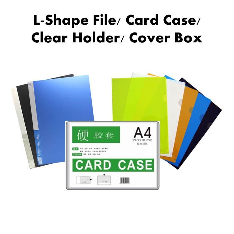 Card Case/L-shape Folder/Clear Holder/30-holes File, Hobbies & Toys ...