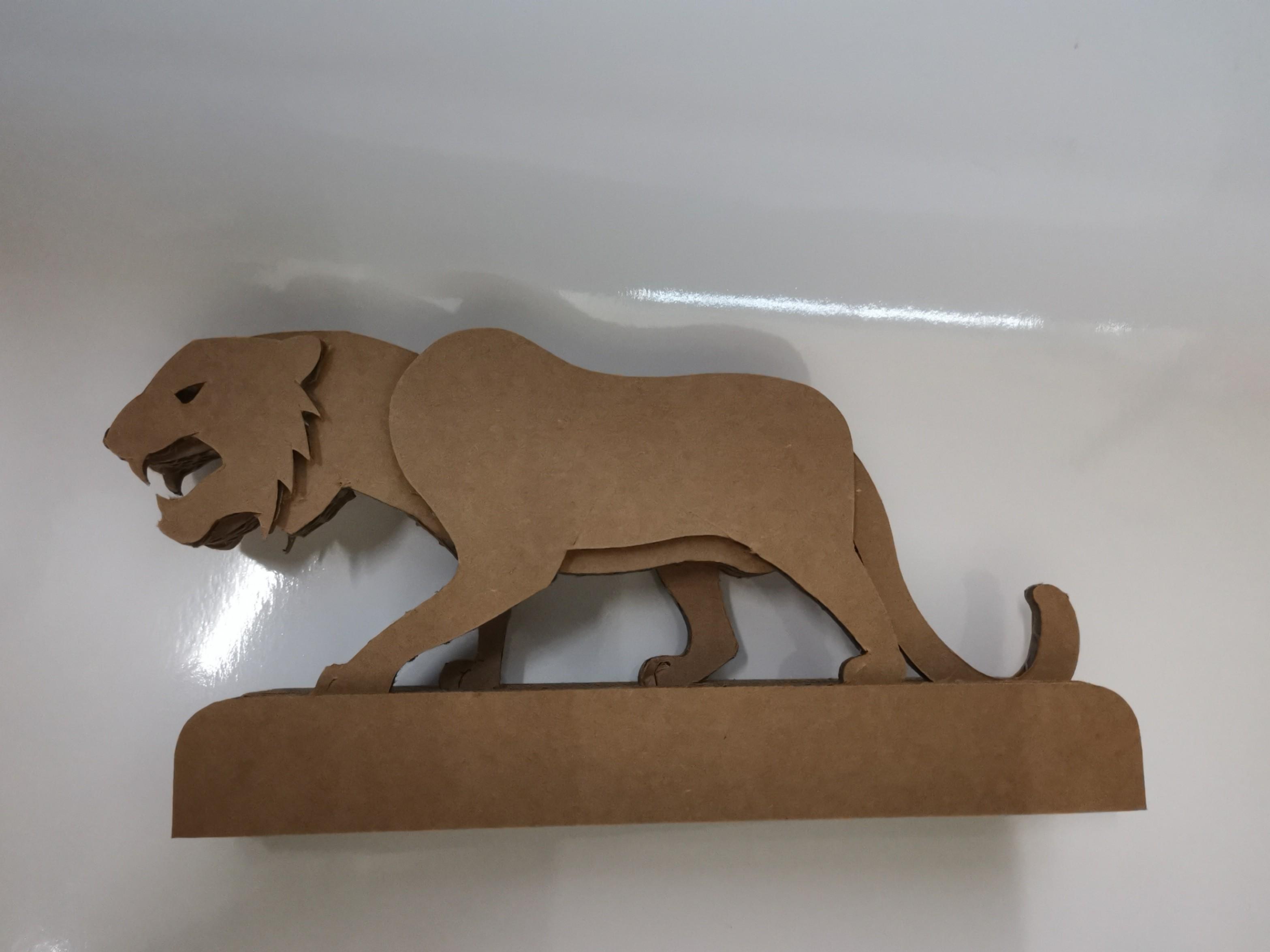 Cardboard Tiger, Hobbies & Toys, Stationery & Craft, Occasions & Party ...