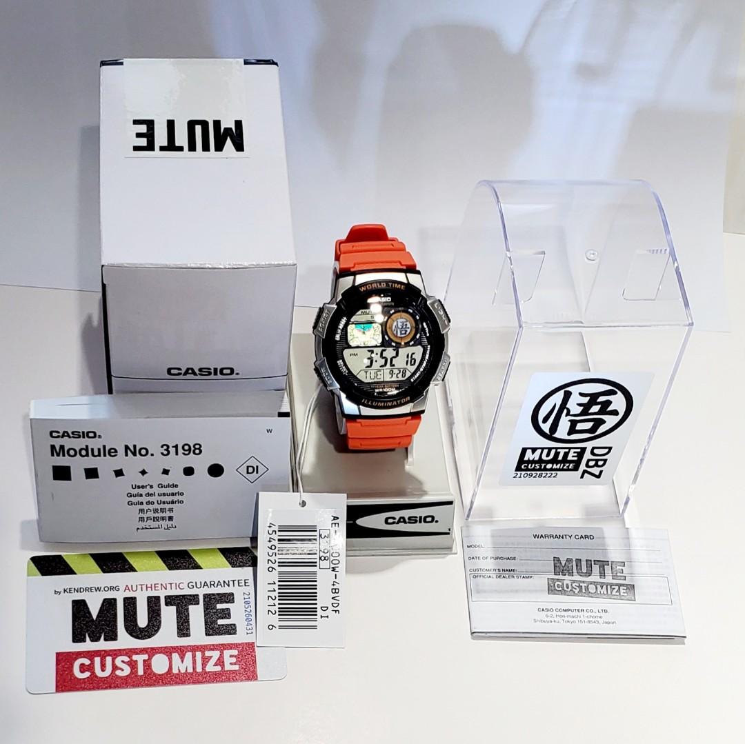 CASIO 龍珠錶 ~ 悟 AE-1000 MOD Dragon Ball custom made watch 全新 原裝錶 MUTE ...