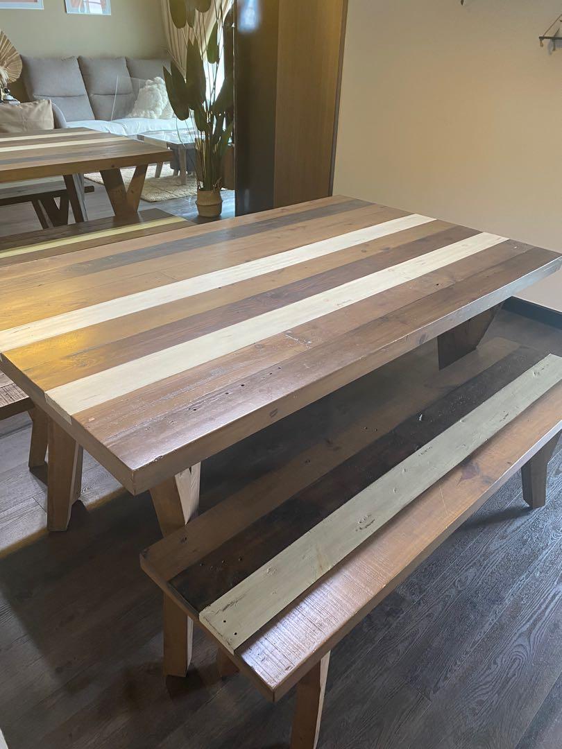 Castlery Jacob Collection - Dining Table & Benches, Furniture & Home ...