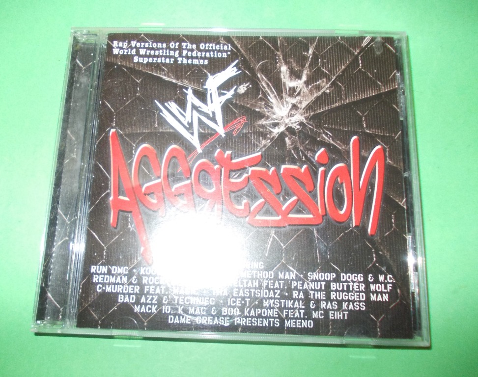 CD VARIOUS ARTISTS : WWF AGGRESSION ALBUM (2000, COMPILATION) HIP HOP ...