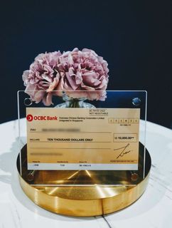 Custom Made Hantaran Cheque, Hobbies & Toys, Stationery & Craft, Other ...