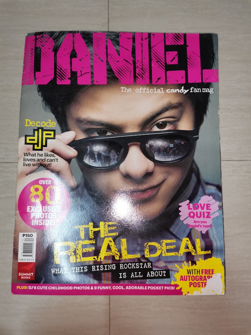DJP (Daniel Padilla) Candy Magazine W/ Poster, Hobbies & Toys, Books ...