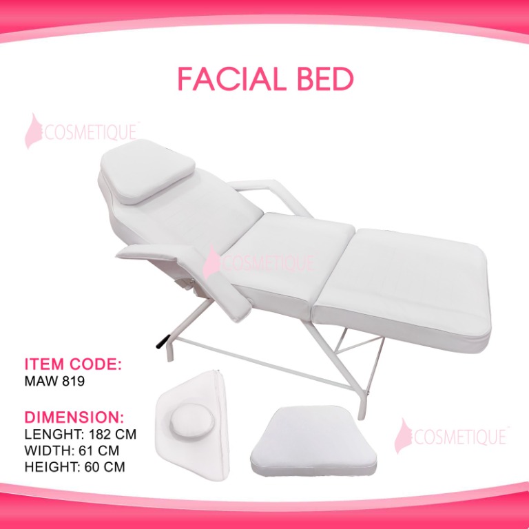 Facial Bed for Clinic Heavy Duty White Bed for Microblading, Tattoo ...