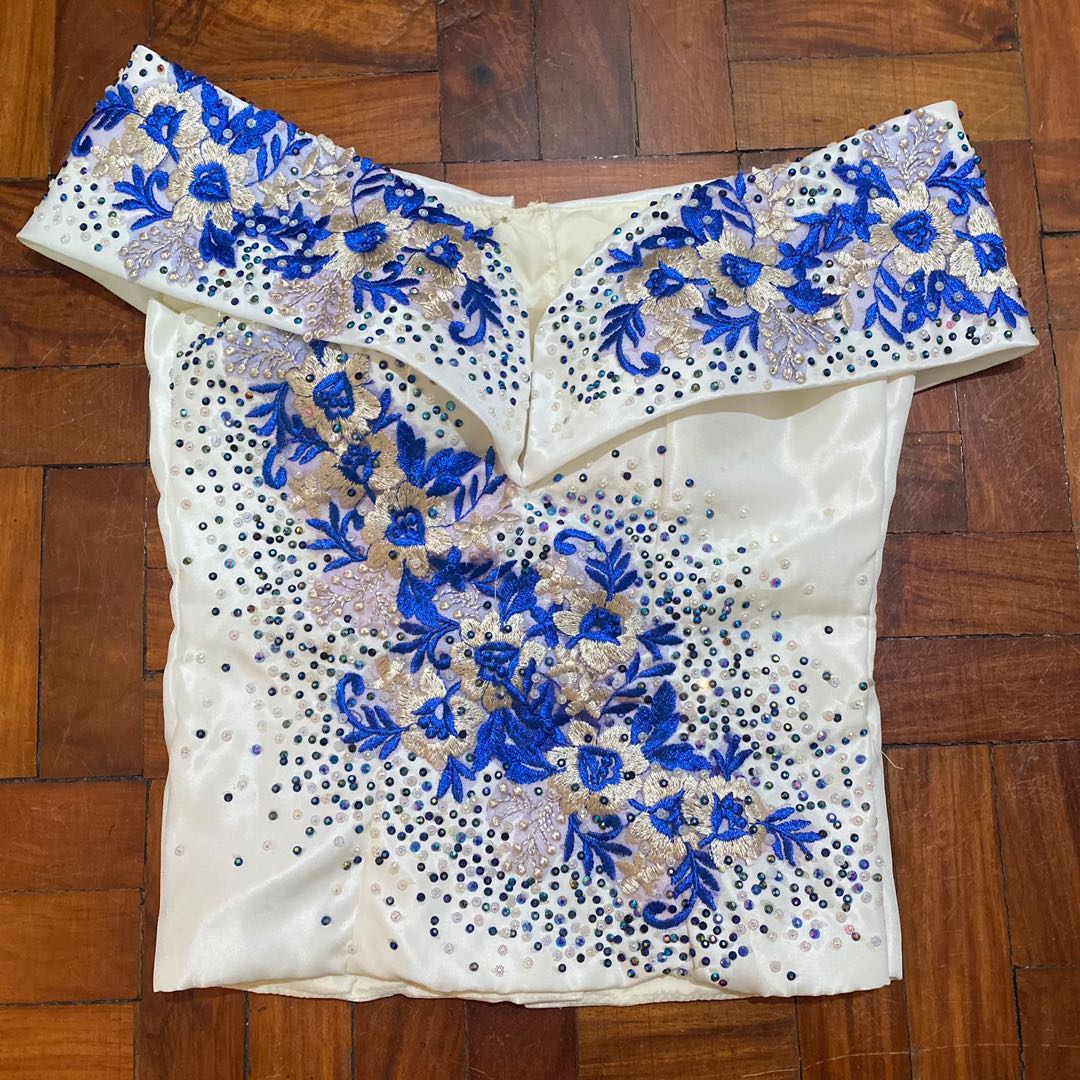 modern filipiniana top, Women's Fashion, Tops, Others Tops on Carousell