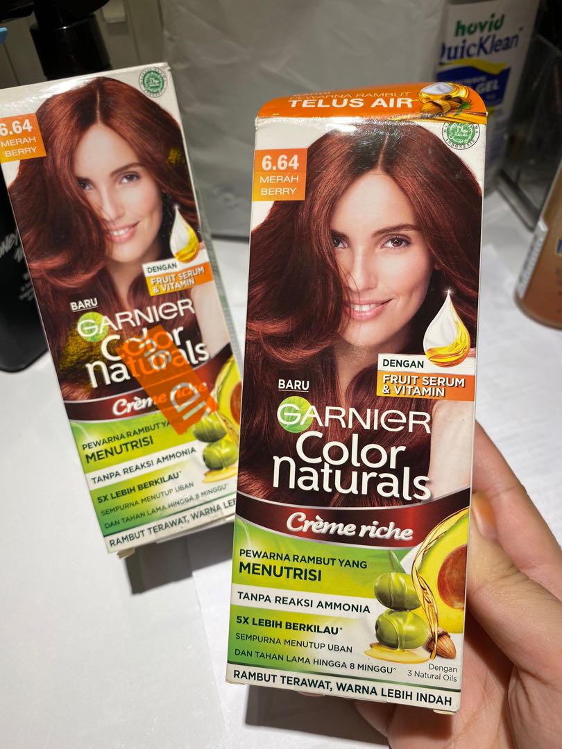 Garnier Color Naturals in Merah Berry #TerlebihBeli, Beauty & Personal ...