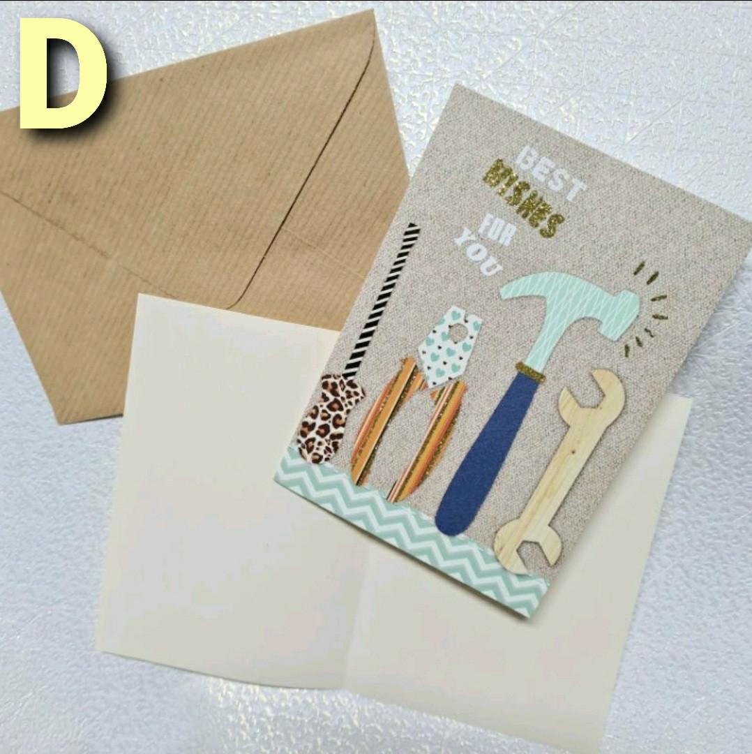 Greeting Card, Happy Birthday/ Thank You/ Just For You/ Best Wishes ...