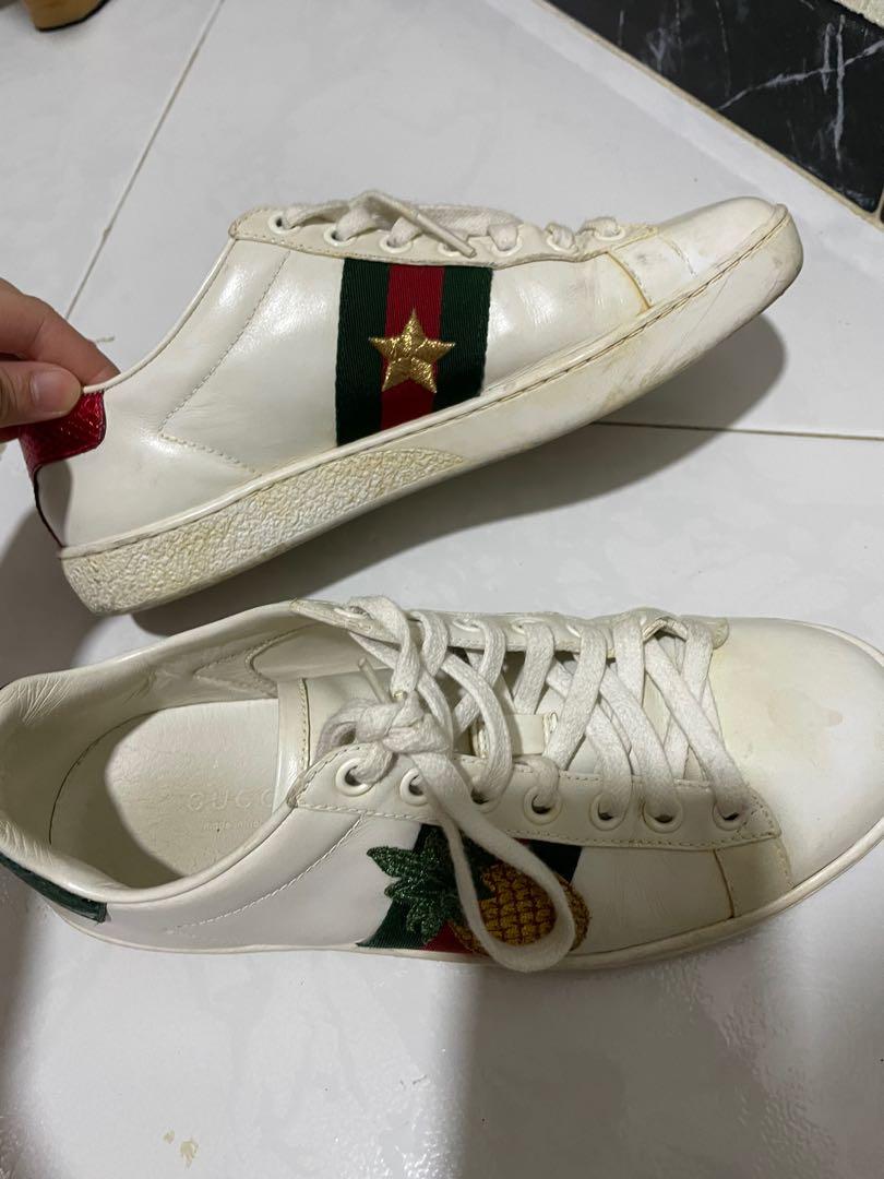Gucci Ace Pineapple Lady bug Sneakers, Luxury, Sneakers & Footwear on ...
