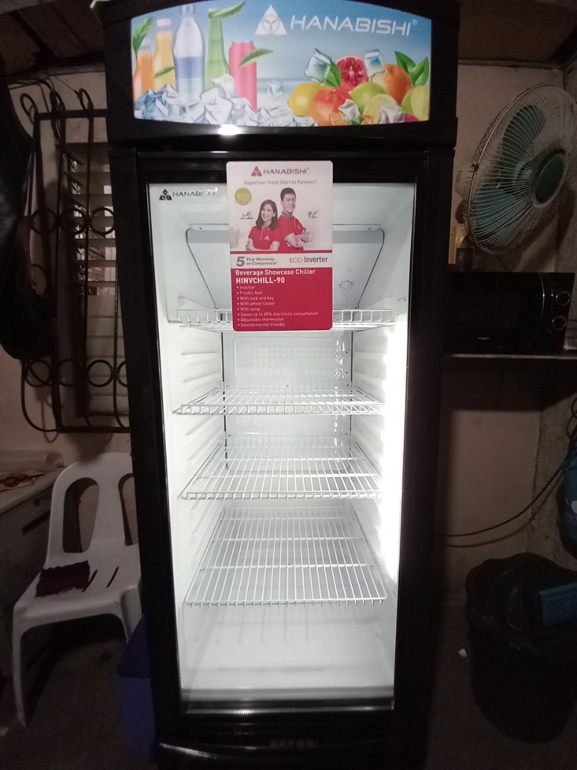Hanabishi beverages showcase chiller, TV & Home Appliances, Kitchen ...