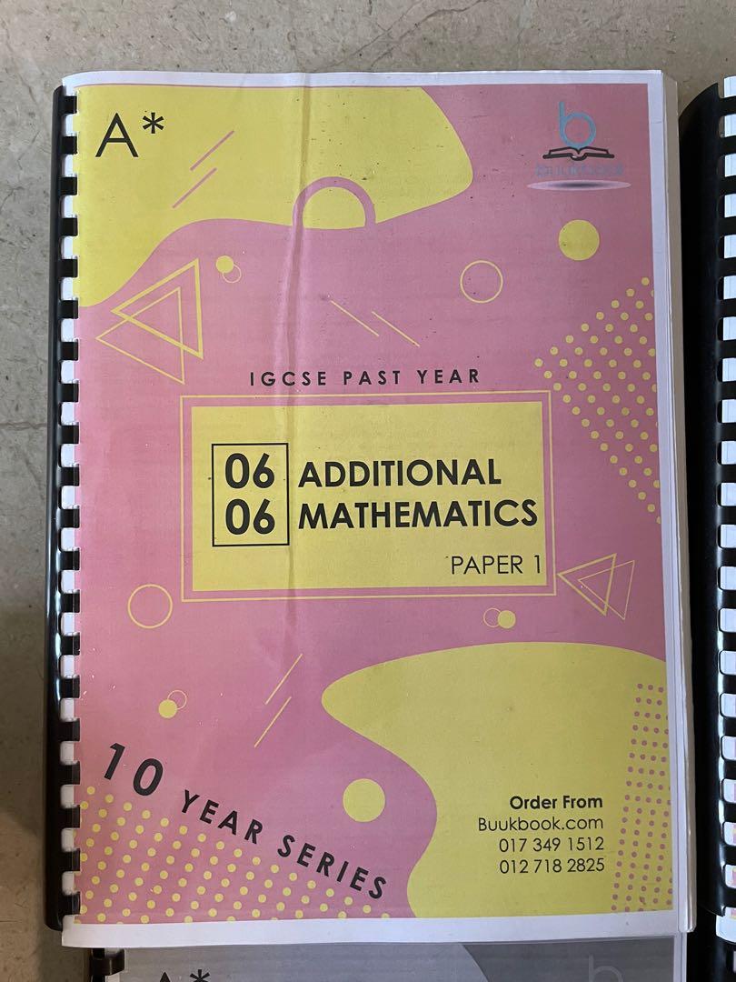Igcse 0606 Add Maths Past Papers 10 Years Series Hobbies And Toys Books