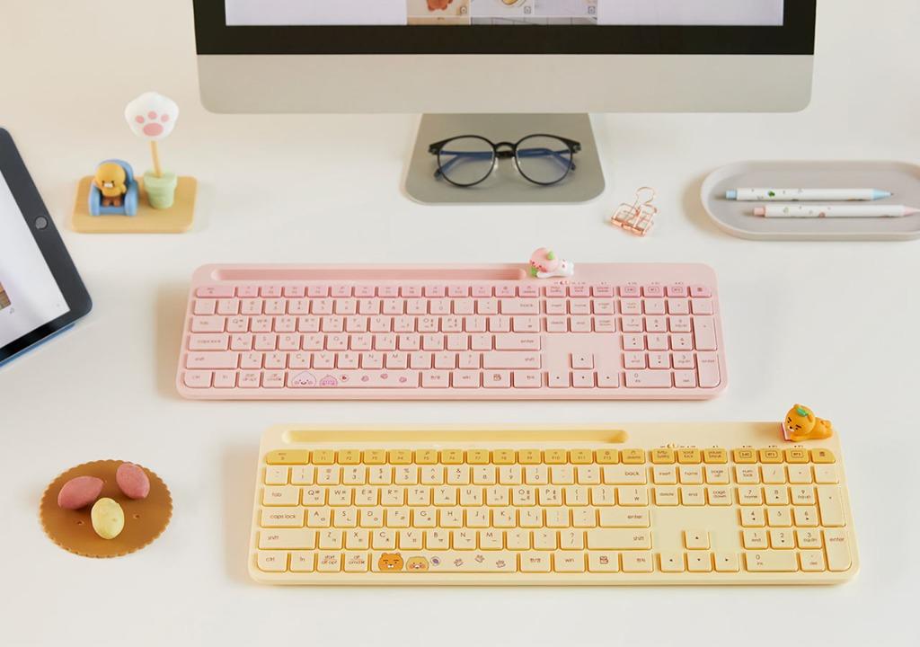 Kakao Friends 代購 Multi Pairing Keyboard-Little Apeach 鍵盤 電腦 無線 多配對 藍牙 公 ...
