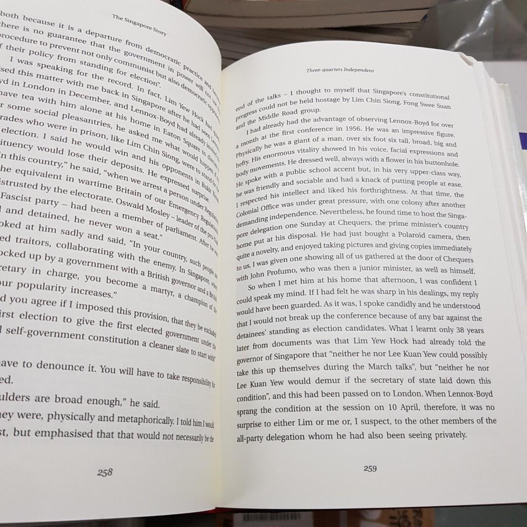 LKY The Singapore Story, Hobbies & Toys, Books & Magazines, Fiction ...