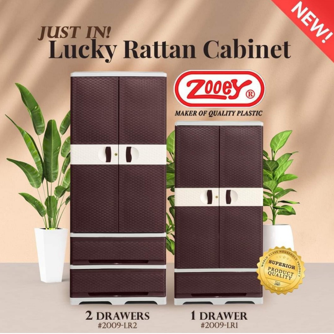 Lucky Rattan Cabinet(Wardrobe Cabinet/Wardrobe Organizer/Clothes ...