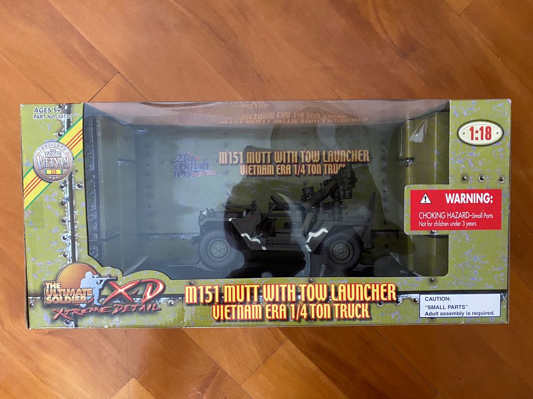 M151 Mutt with Tow Launcher Vietnam Era 1/4 ton truck 3.75”. Not Gi Joe ...