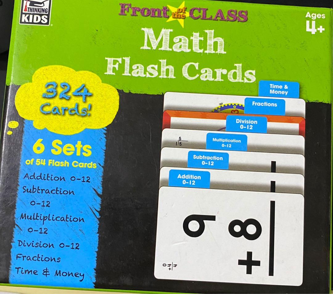 Maths/mathematics flash cards for preschool students- almost new ...