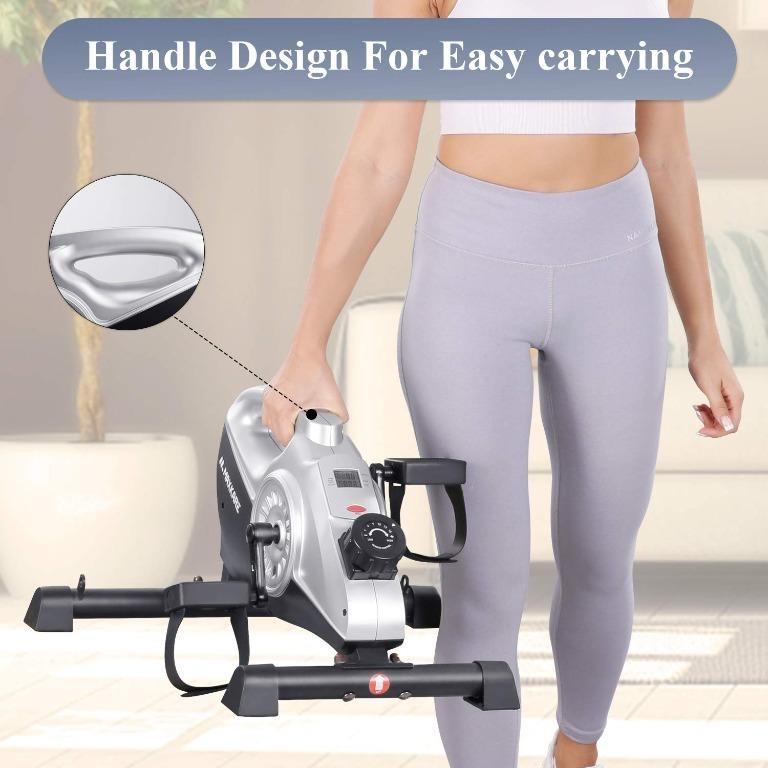 Mini Exercise Bike, MaxKare 16-Level Magnetic Under Desk Bike Pedal ...