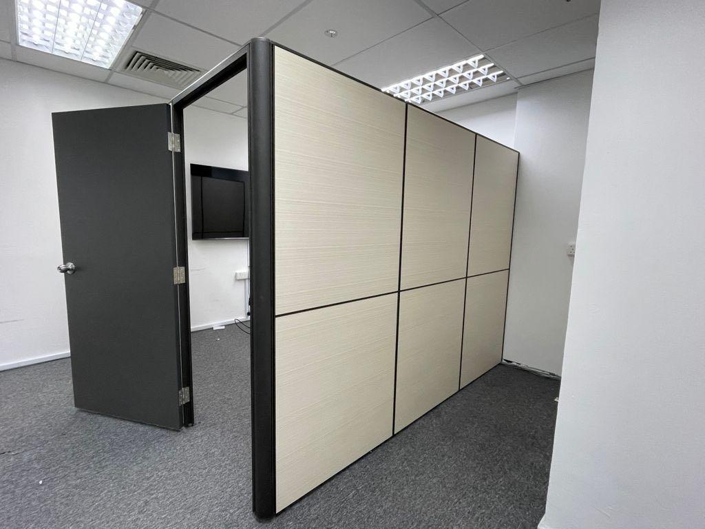 Office meeting room partitions, Furniture & Home Living, Furniture ...