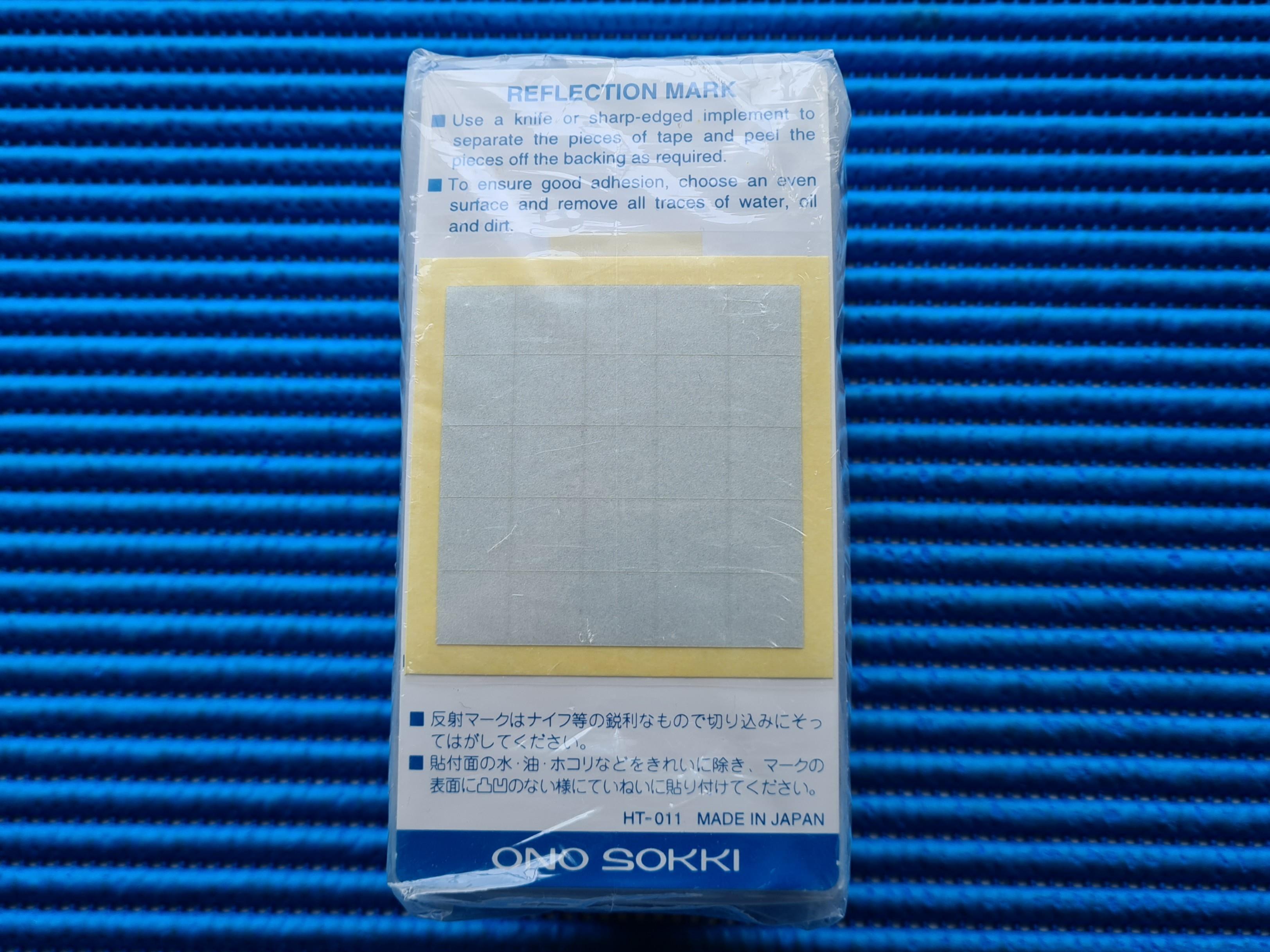 ONO SOKKI HT-011 REFLECTION MARKS. One Pack = 10X Sheets. One Sheet = 25X Reflection Marks ...