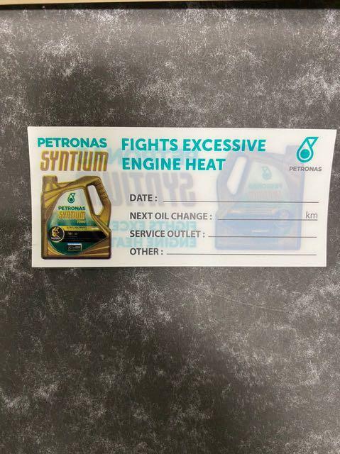 Original Petronas mileage sticker - 500pcs, Auto Accessories on Carousell