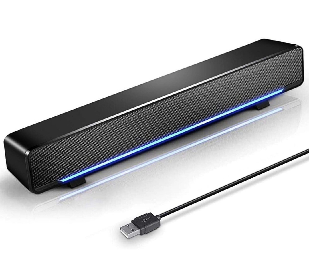 Phission Soundbar, USB Powered Sound Bar Speakers for Computer Desktop ...