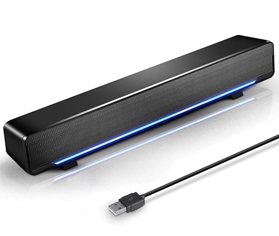 Phission Soundbar, USB Powered Sound Bar Speakers for Computer Desktop ...
