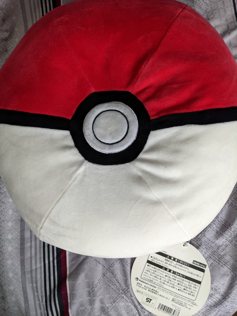 Pokemon PokeBall Cushion, Furniture & Home Living, Home Decor, Cushions ...