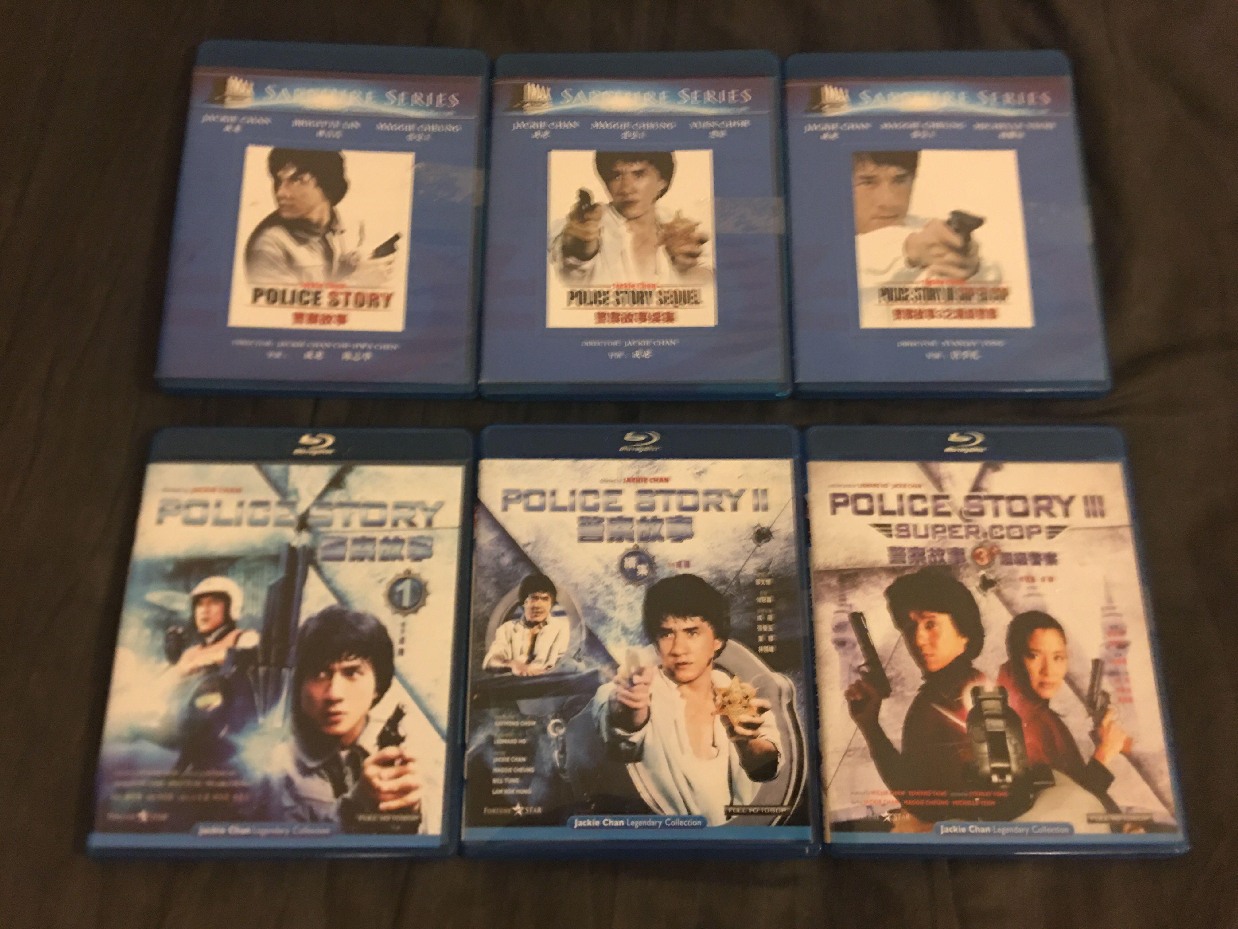 Police Story Trilogy Original HK Blu-Ray And Sapphire Series Jackie ...