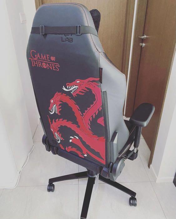 Secretlab Omega Gaming Chair (House Targaryen), Furniture & Home Living ...