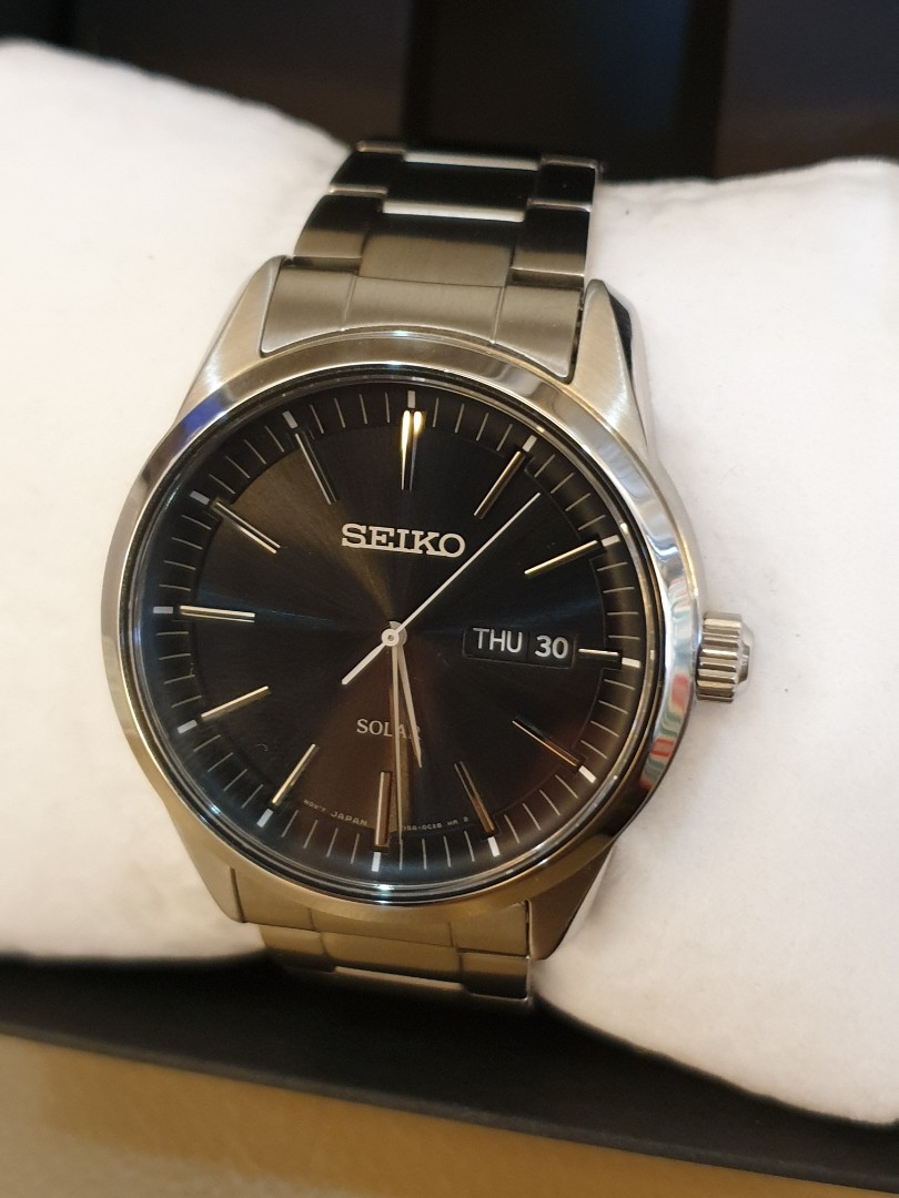 Seiko made in Japan solar men's watch with warranty, Luxury, Watches on ...