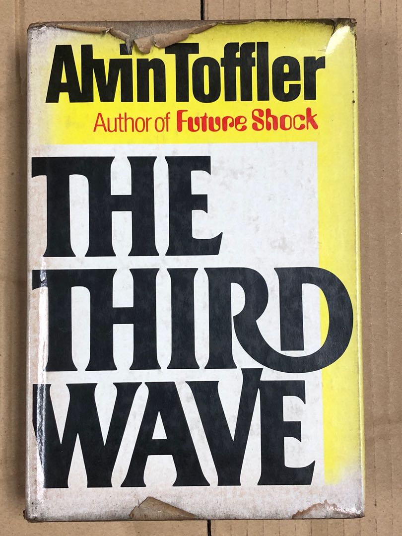 The Third Wave Alvin Toffler 1980 Rare vintage book collectible Social ...