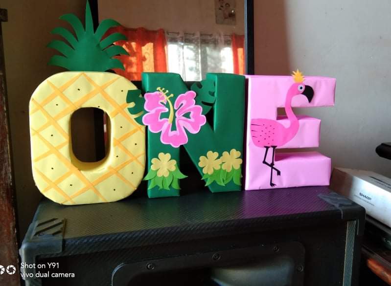 Tropical theme Standee for photoshoot, Hobbies & Toys, Stationary ...