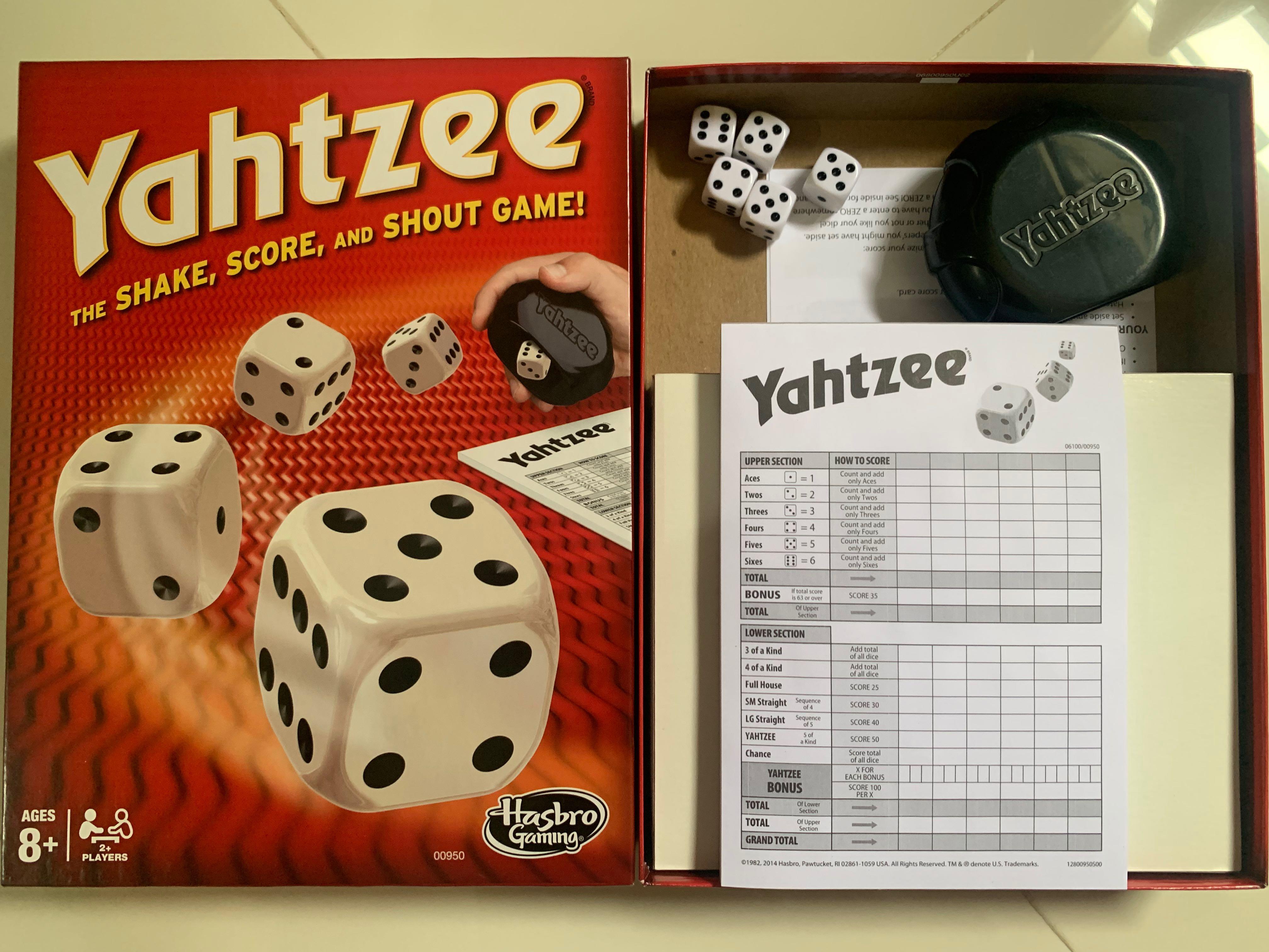 Yahtzee game set - original barely used!, Hobbies & Toys, Toys & Games ...