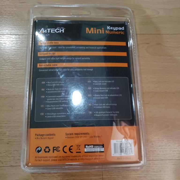 A4Tech Mini Numeric Keypad TK-5, Computers & Tech, Parts & Accessories, Computer Keyboard on ...