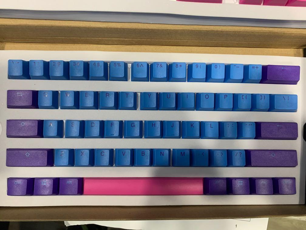 Akko x ducky ultra violet keycaps original, Computers & Tech, Parts ...