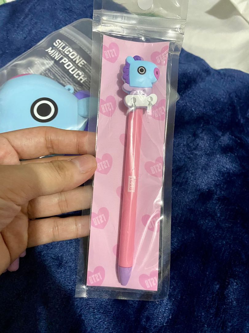 BT21 Mang heart gel pen, Hobbies & Toys, Memorabilia & Collectibles, K ...