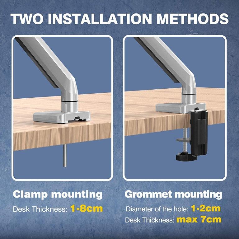 [C1095] ErGear Single Monitor Arm Gas Spring for 13”-32" Screen Full ...