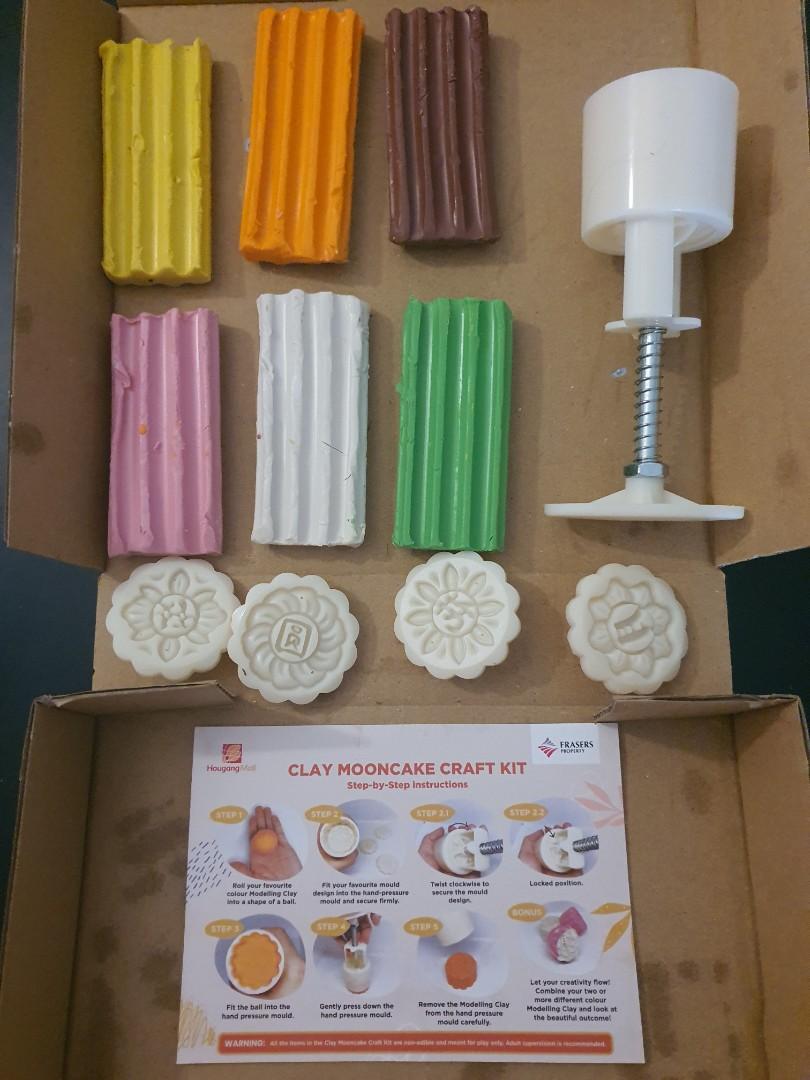 Clay mooncake craft kit, Hobbies & Toys, Stationery & Craft, Handmade Craft on Carousell