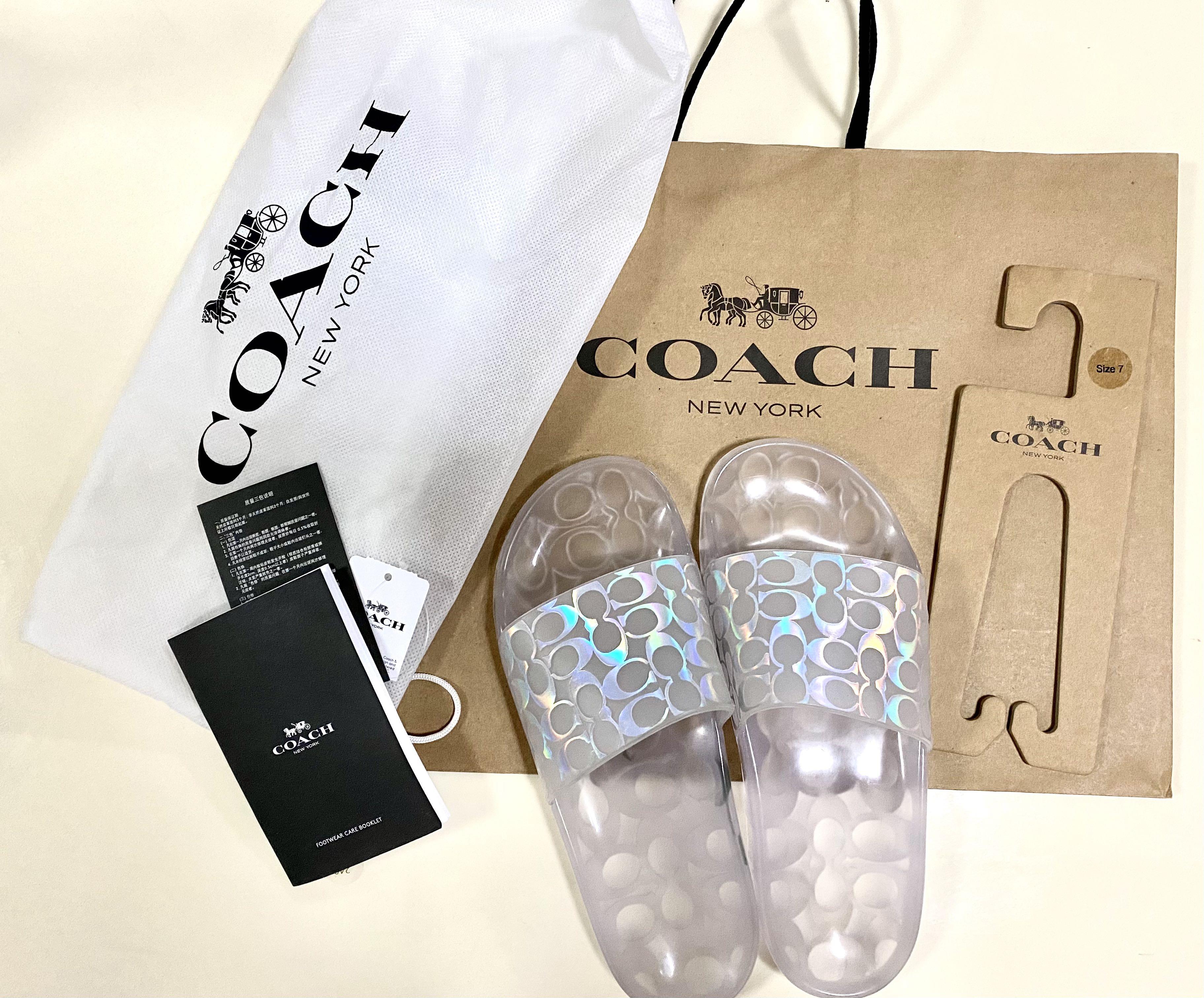 Coach Slides Authentic, Women's Fashion, Footwear, Flipflops and Slides ...