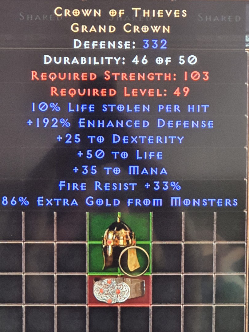 Crown Of Thieves Grand Crown Diablo 2 Resurrected D2R (PC/PS4/PS5 ...