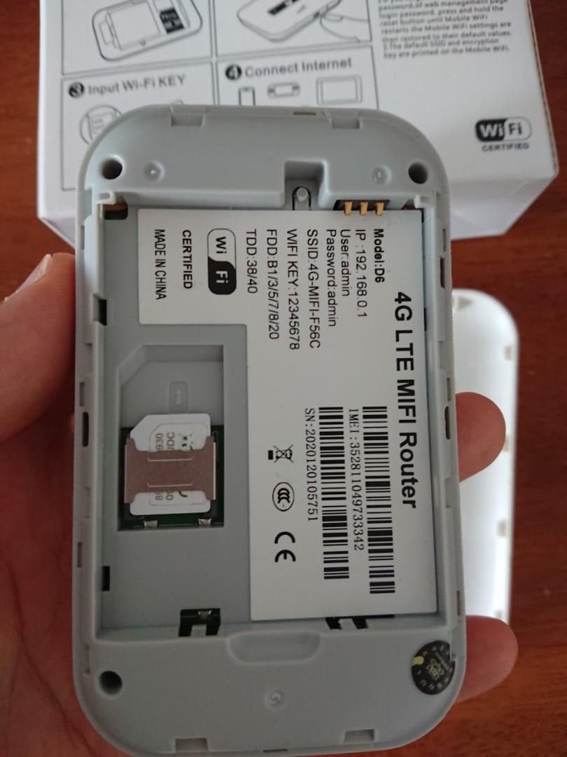 D6 Modified Unlimited 4G LTE pocket WiFi router Portable Wifi Modem ...