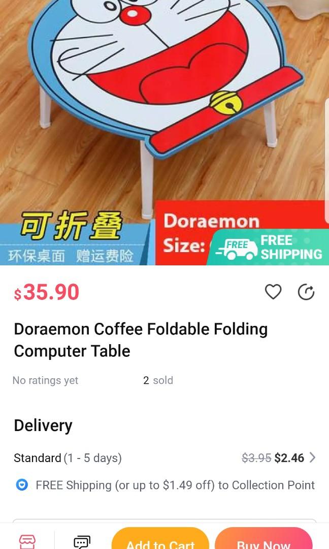Doraemon foldable table., Furniture & Home Living, Furniture, Tables ...