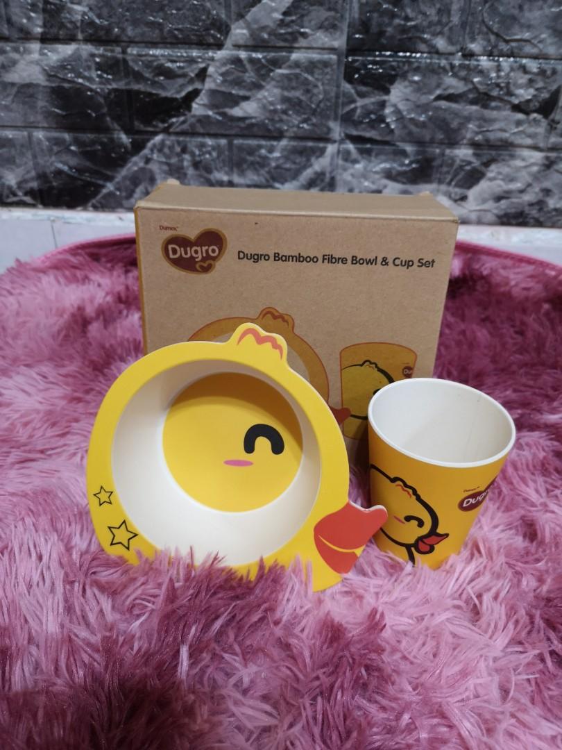 Dugro Bamboo Fibre Bowl & Cup Set, Babies & Kids, Nursing & Feeding ...