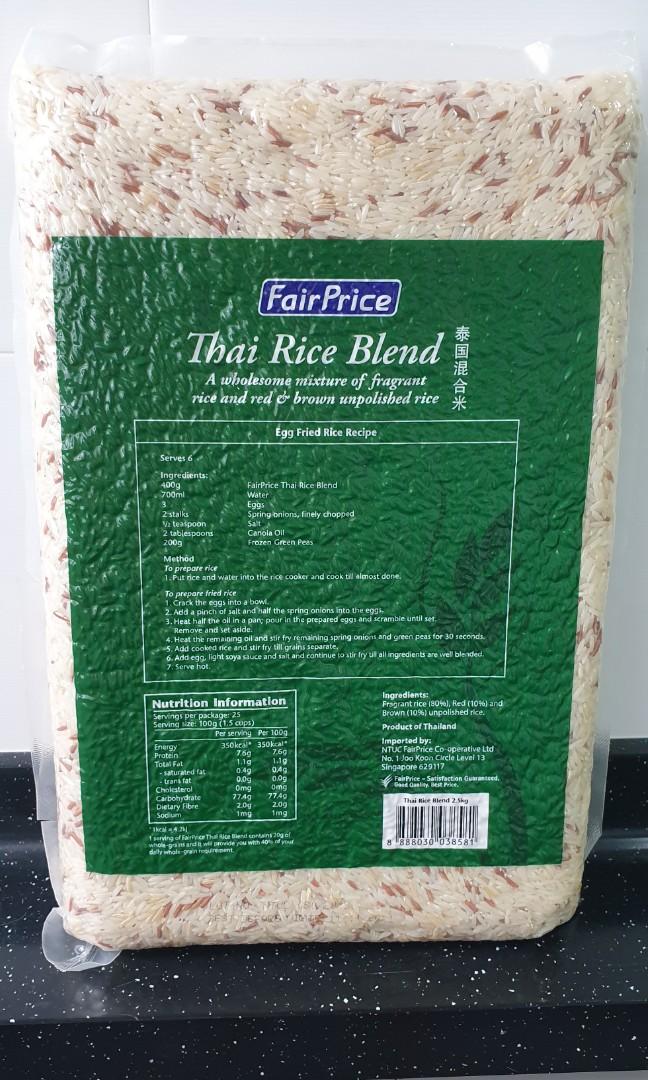 Fairprice Thai Rice Blend 2.5kg, Food & Drinks, Rice & Noodles on Carousell