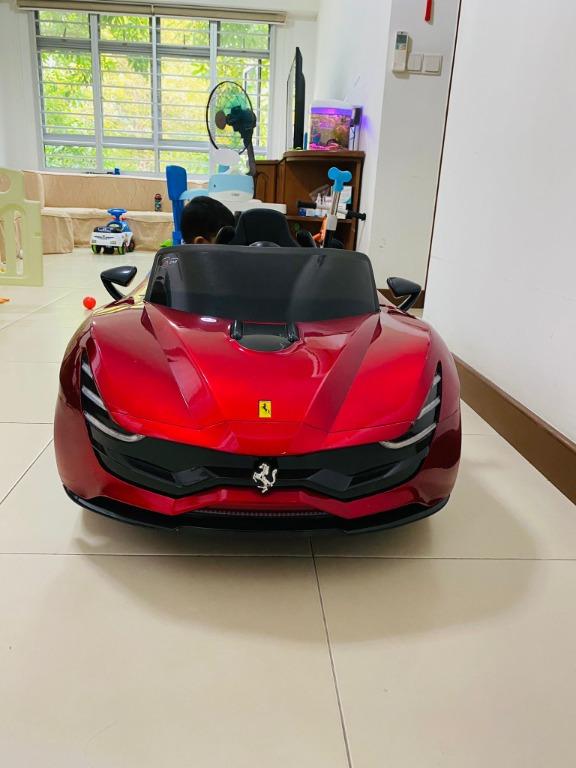 Ferrari Kids Electric Car with Remote Control Kid Drive Pedal Control ...