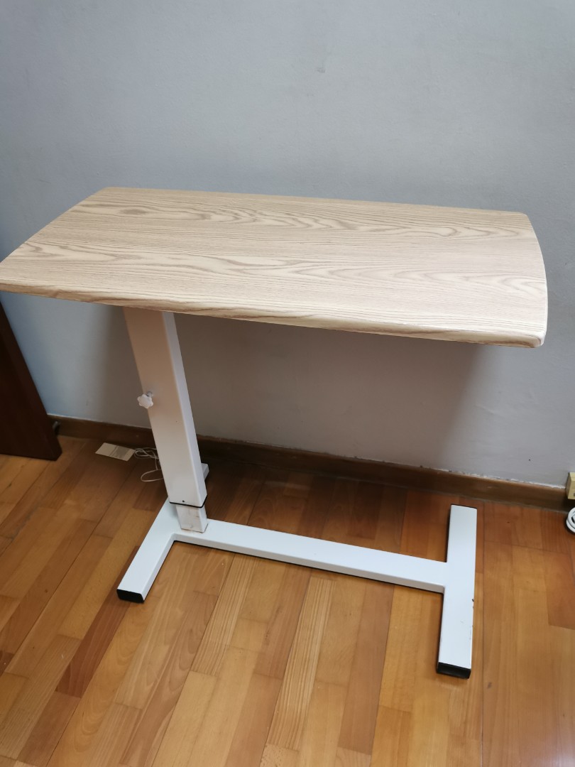 Foldable and liftable table with wheels, Furniture & Home Living ...