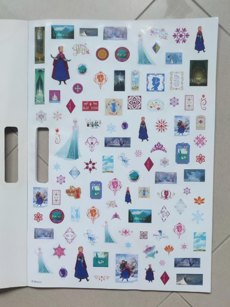 Frozen sticker and colouring book, Hobbies & Toys, Books & Magazines ...