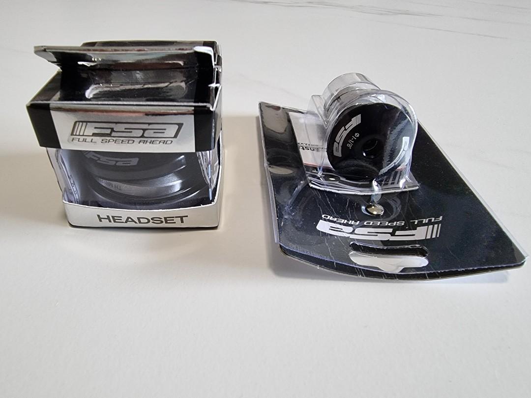 FSA Orbit C-40 Headset 1-1/8" - 1.5" plus FSA Compressor Expander Plug ...