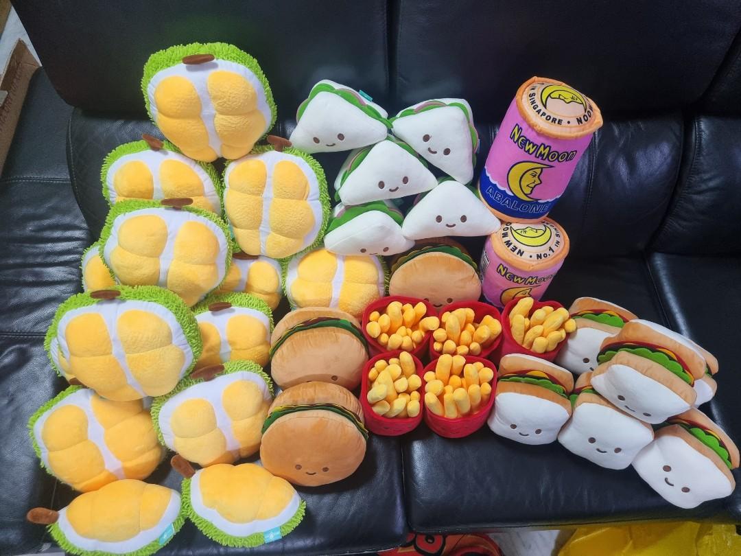 [Fun Claw] Food series Durian Burger Fries Sandwich Abalone, Hobbies ...