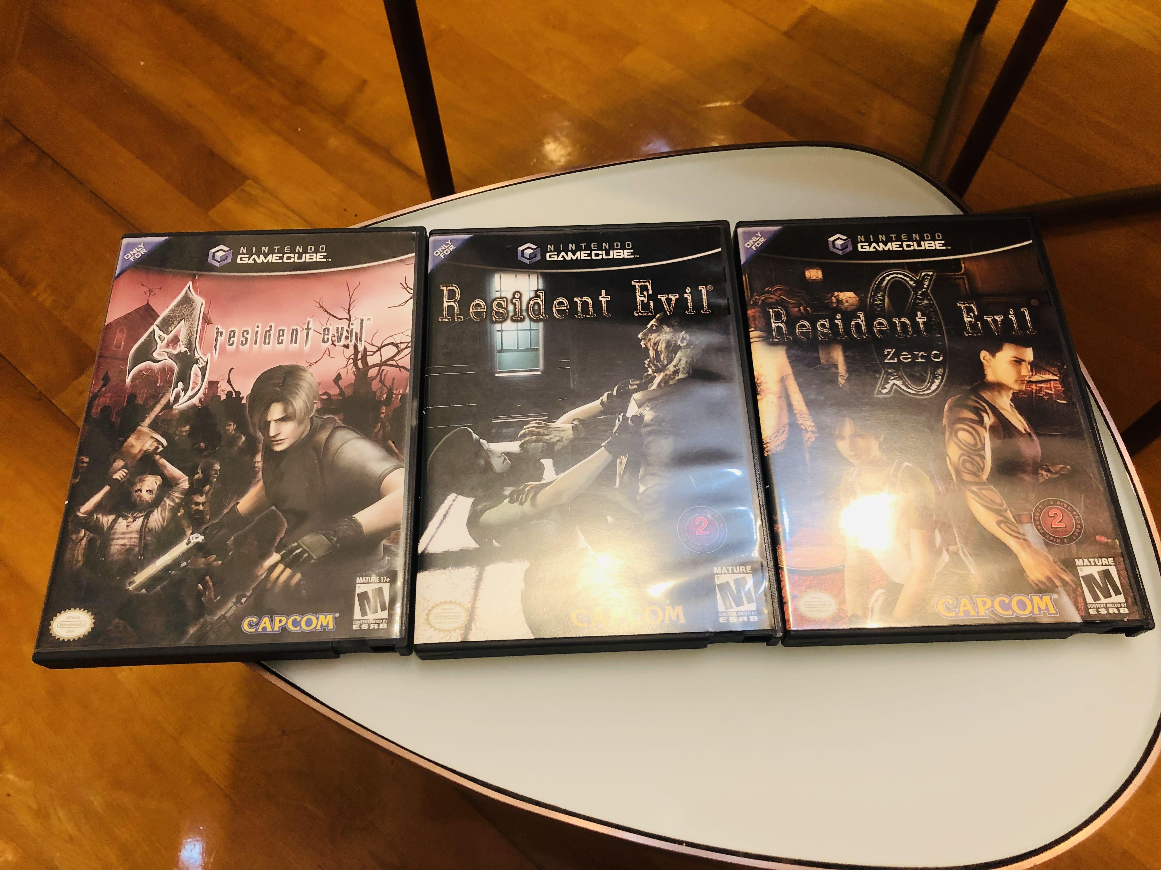 GameCube Resident Evil & Zero 兩隻碟, 興趣及遊戲, 玩具 & 遊戲類 - Carousell