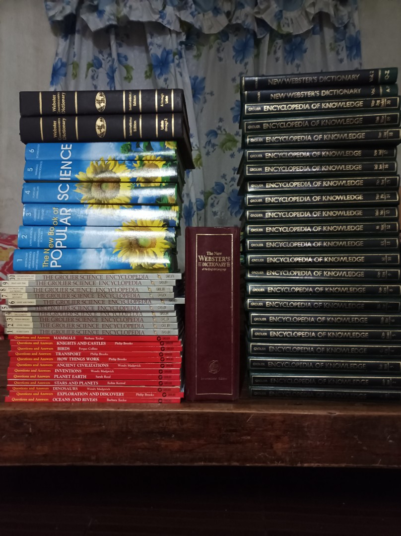 Grolier Dictionary and Encyclopedias Books for Library, Hobbies & Toys ...